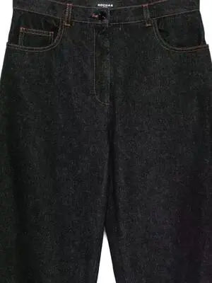 Rochas Logo-embroidered Jeans