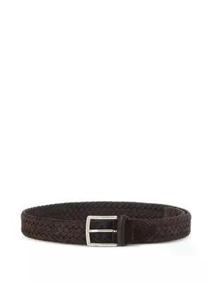 ATHISON Woven Pin-buckle Belt - Brown