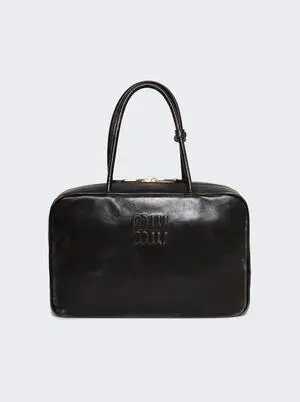 Miu Miu Beau Nappa Leather Top Handle Bag