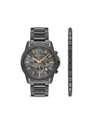 Armani Exchange 44mm Chronograph Bracelet Watch - Grey
