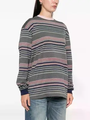 Miu Miu Striped Long Sleeve T-shirt