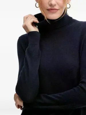 BENETTON Roll-neck Fine Knit Sweater