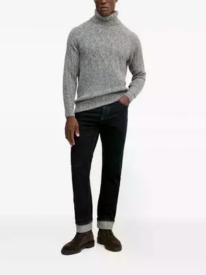 Guess Cable-knit Roll-neck Sweater