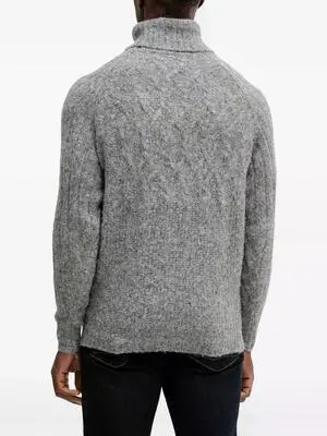 Guess Cable-knit Roll-neck Sweater