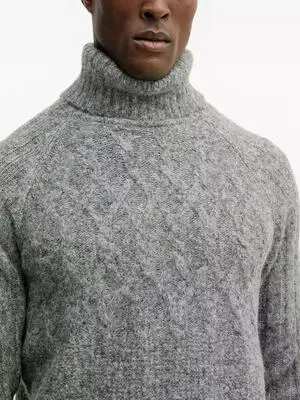 Guess Cable-knit Roll-neck Sweater