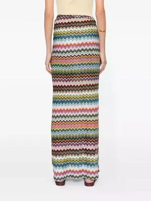 Missoni Chevron Knitted Long Skirt