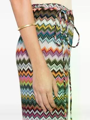 Missoni Chevron Knitted Long Skirt