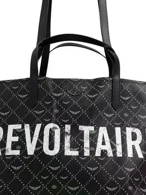 Zadig&Voltaire Logo Print Tote Bag - Black