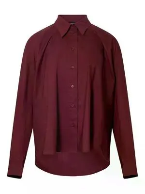 PUSHBUTTON Buttoned Long-sleeve Blouse