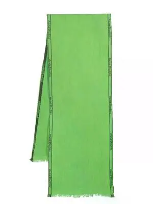 Acne Studios Jacquard-logo Scarf - Green