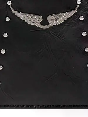 Zadig&Voltaire Studded Wings-detail Leather Wallet