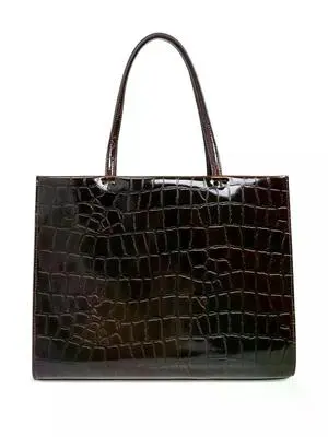 Tory Burch Croc-embossed Logo Tote Bag