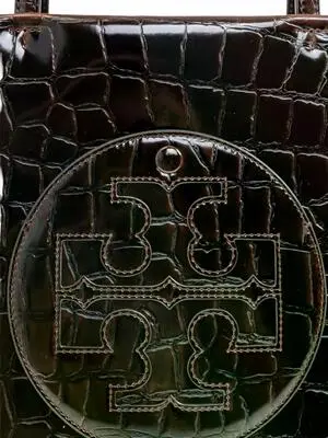 Tory Burch Croc-embossed Logo Tote Bag