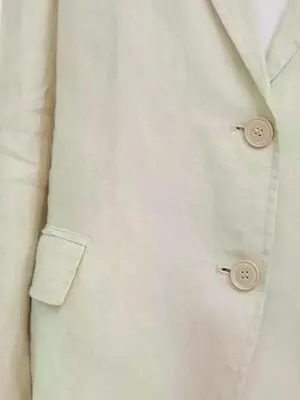 BENETTON Linen Blazer With Button Pockets