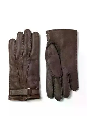 Zegna Leather Gloves For Men
