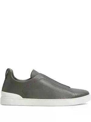 Zegna Triple Stitch Slip-on Sneakers