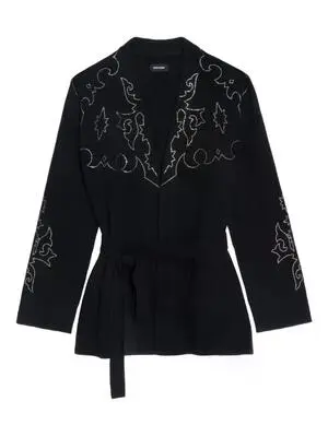Zadig&Voltaire Salomy Cashmere Cardigan With Rhinestone Embellishments