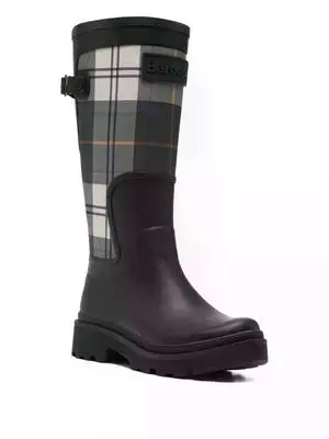 Barbour Dena Buckle Tartan-pattern Boots