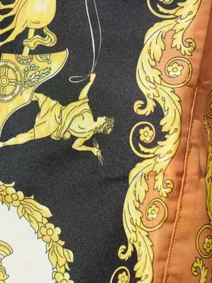 Versace Baroque-print Swim Shorts - Neutrals