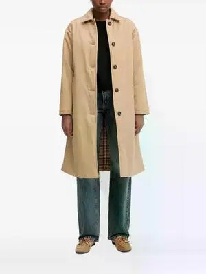 BENETTON Buttoned Coat - Neutrals
