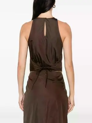 ST. AGNI Tie Detail Cocoon Top