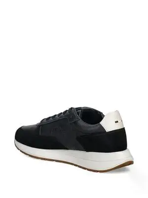 BOSS Suede Panel Sneakers - Black