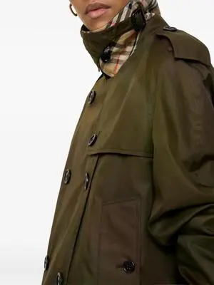 Burberry Double-breasted Cropped Trench Jacket