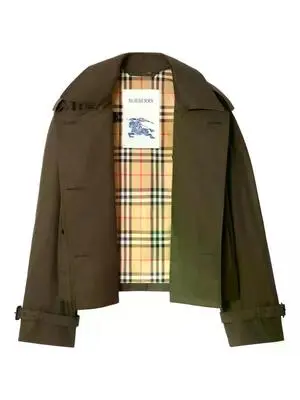 Burberry Double-breasted Cropped Trench Jacket