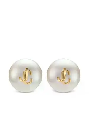 JIMMY CHOO Maxi Pearl Stud Earrings - White