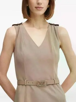 Guess V-neck Belted Mini Dress