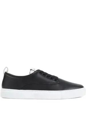 Men's Black Leather Sneakers