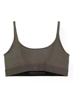 TOM FORD Ribbed Logo-detail Bra