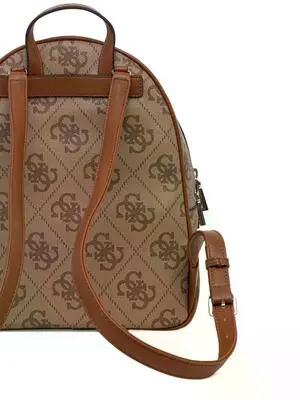 Guess Logo-plaque Patterned Backpack