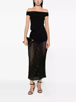 Simkhai Dalton Off Shoulder Top - Black