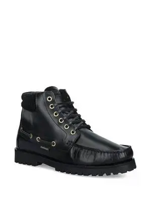 Barbour 30mm Tiller Eyelet Lace-up Boots - Black