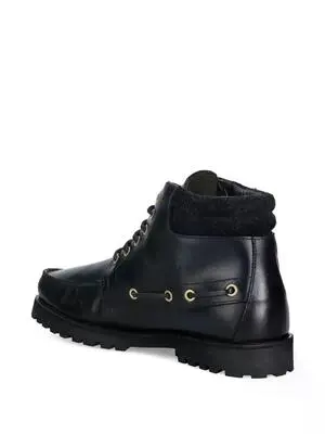 Barbour 30mm Tiller Eyelet Lace-up Boots - Black