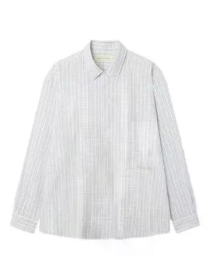 Men's White Check Shirts