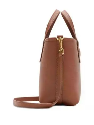 Burberry Mini Bloomsbury Leather Tote Bag - Brown