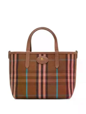 Burberry Mini Bloomsbury Leather Tote Bag - Brown