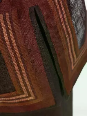 Tory Burch Striped-detail Blouse - Brown