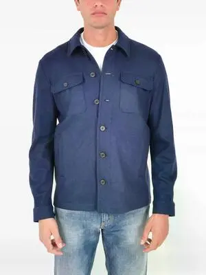 DRUMOHR Buttoned Pocket Overshirt - Blue