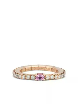 Roberto Demeglio 18k Rose Gold Sapphire And Diamond Ring - Pink