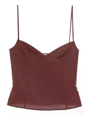 ST. AGNI Strapless Top - Brown