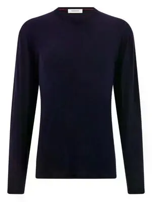 FERRAGAMO Ribbed Crewneck Sweater - Blue