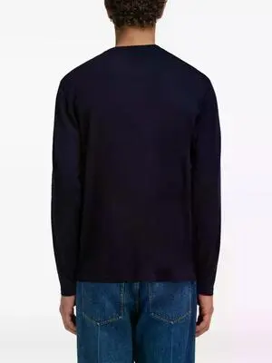 FERRAGAMO Ribbed Crewneck Sweater - Blue