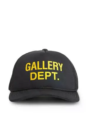 GALLERY DEPT. Logo Print Trucker Hat - Black