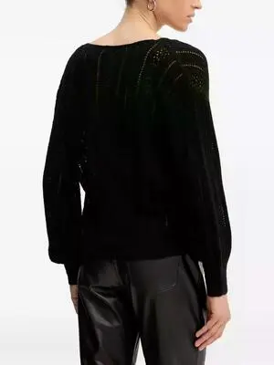 Guess V-neck Pointelle Knit Sweater