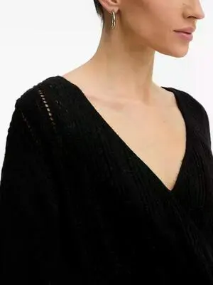 Guess V-neck Pointelle Knit Sweater