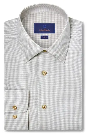 David Donahue Spread Collar Shirts For Men