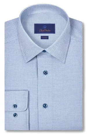 Men's David Donahue Blue Shirts